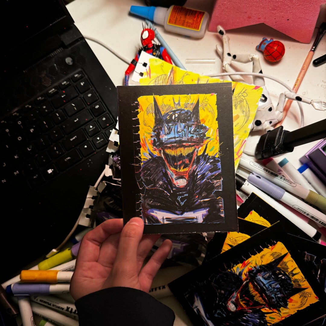 Bloody Colorful PRINT the Batman Who Laughs X LETTERS Supremacy Chaotic ...