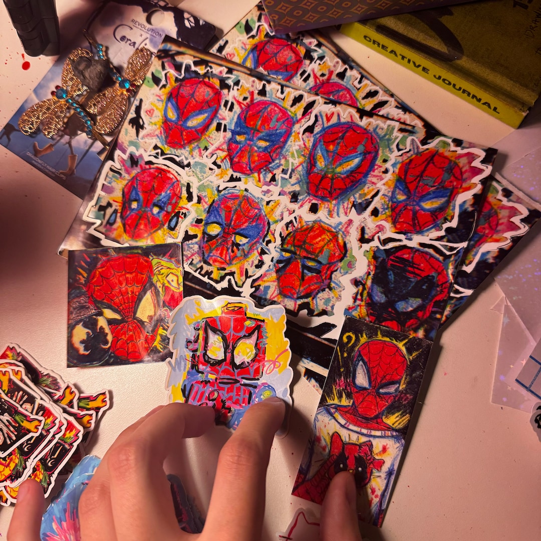 11 STICKERPACK Spider-man X Silly Mood Sticker Pack From Sketchbook ...