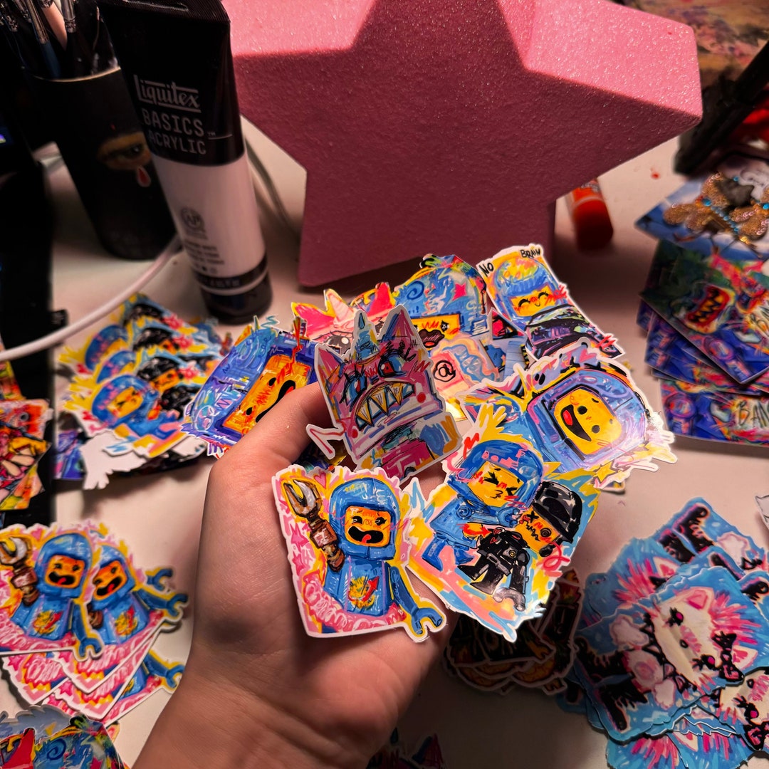 Benny BIGGEST STICKERPACK X Good Bad Cop X Silly Colorful Cute Stickers ...