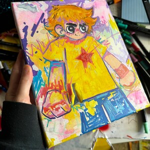 Scott Pilgrim X Silly Colorful Vibes X Canvas - Etsy