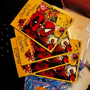 Small PRINT Spideypool Best Bro Ever X Silly Colorful Vibesss X LETTERS - Etsy