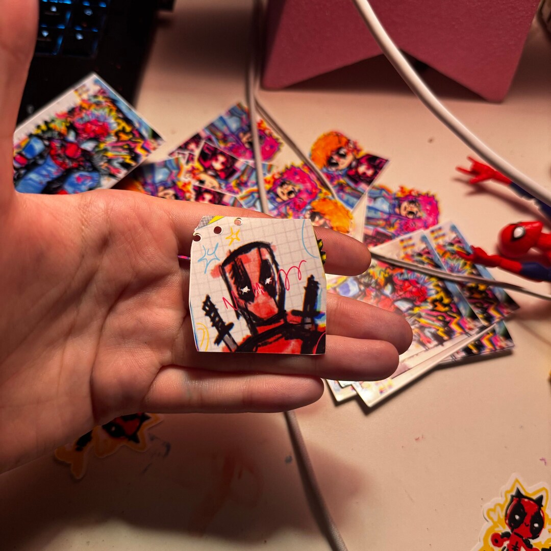 DEADPOOL Silly Notebook Mood Stickers - Etsy