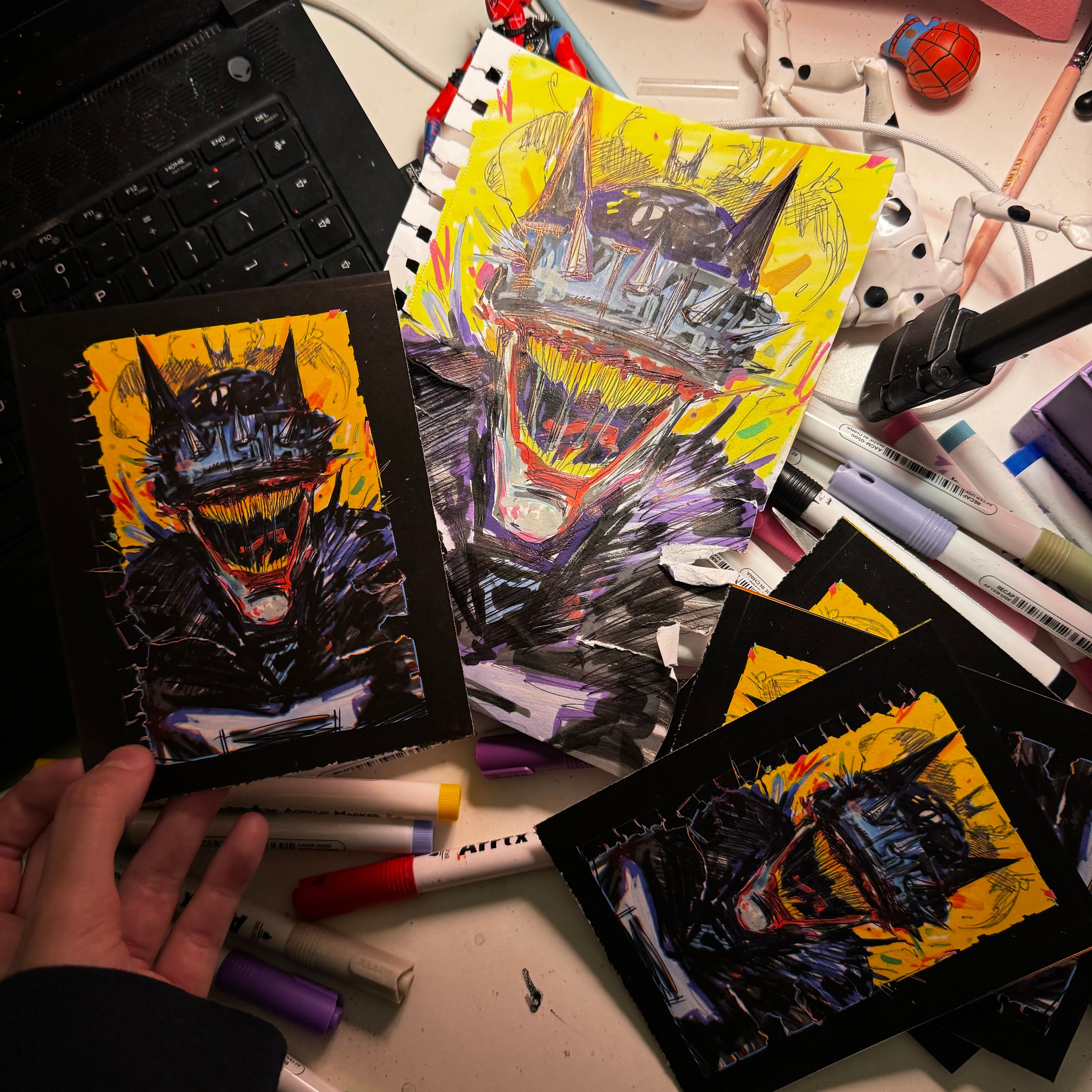 Bloody Colorful PRINT the Batman Who Laughs X LETTERS Supremacy Chaotic ...