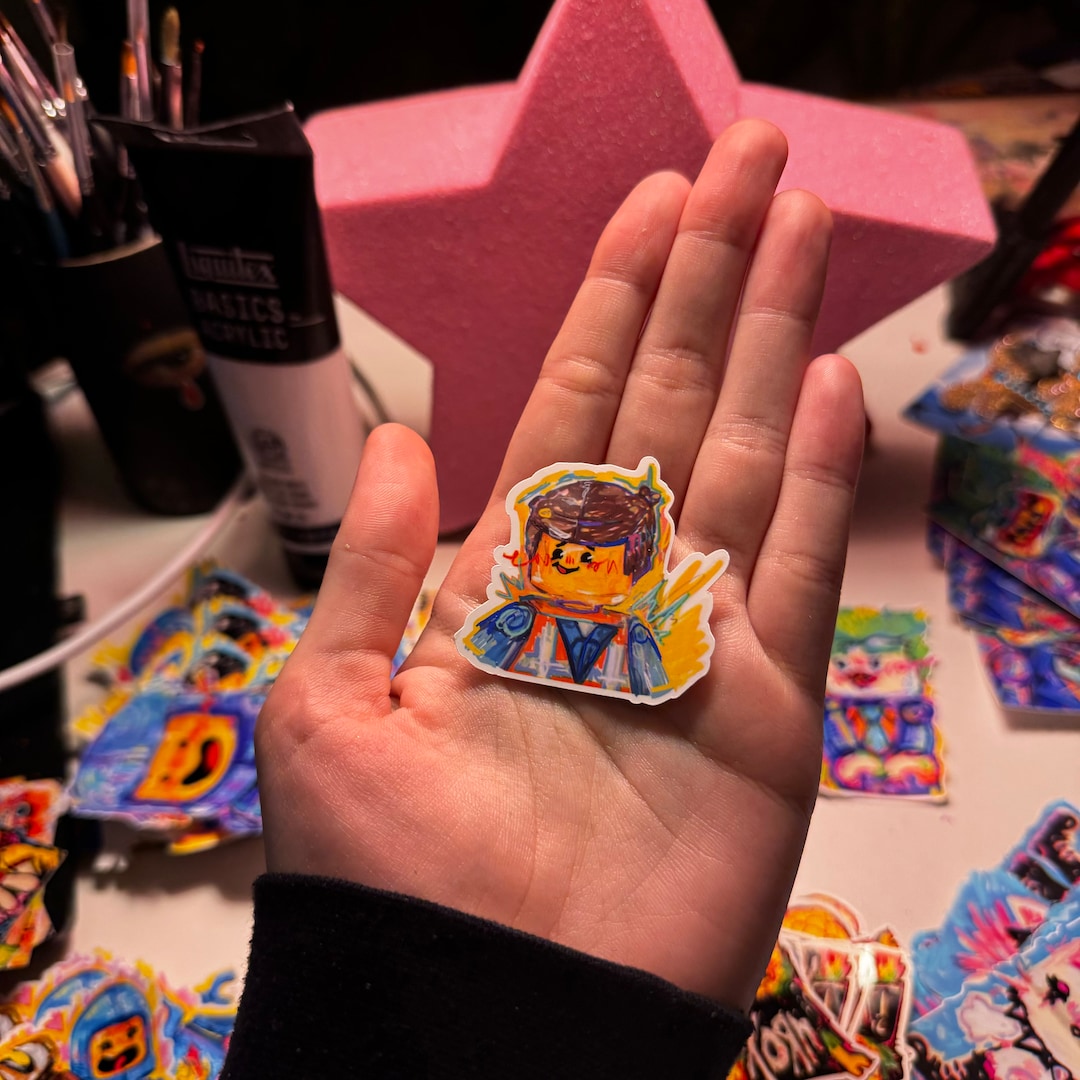 Emmet Fan Art Sticker: Silly Colorful Sketch - Etsy