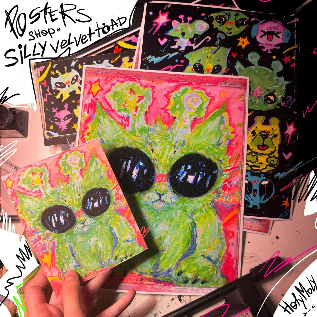 Silly ALIEN Holymoly It’s Zibzib Zabzab Kitty Cat..shock Alien Kitty ...