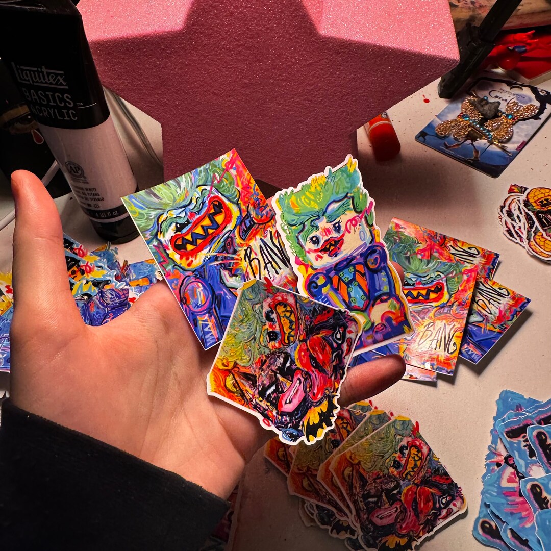Joker Sticker Pack: Colorful Fan Art Stickers - Etsy