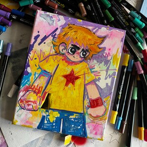 Scott Pilgrim X Silly Colorful Vibes X Canvas - Etsy