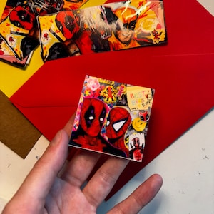 Spider-man and Deadpool Bromance Sticker Spideypool Vibes - Etsy