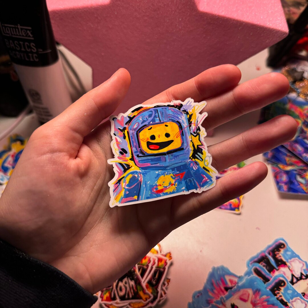 Benny Spaceship Sticker: Colorful Fan Art - Etsy