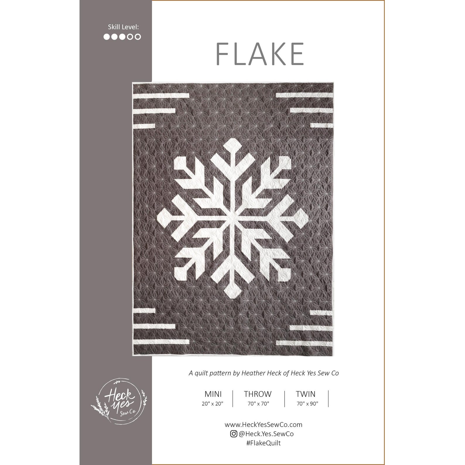 Flake Quilt Pattern Paper Pattern - Etsy