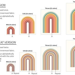 Rainbow Hues Quilt Pattern - PDF Digital Download - Etsy
