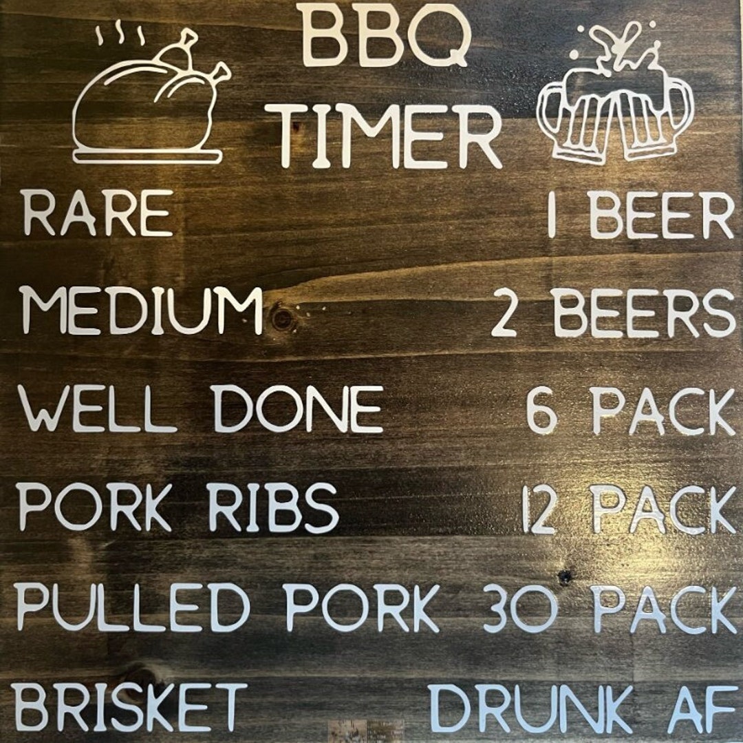 Wooden BBQ Sign - Etsy