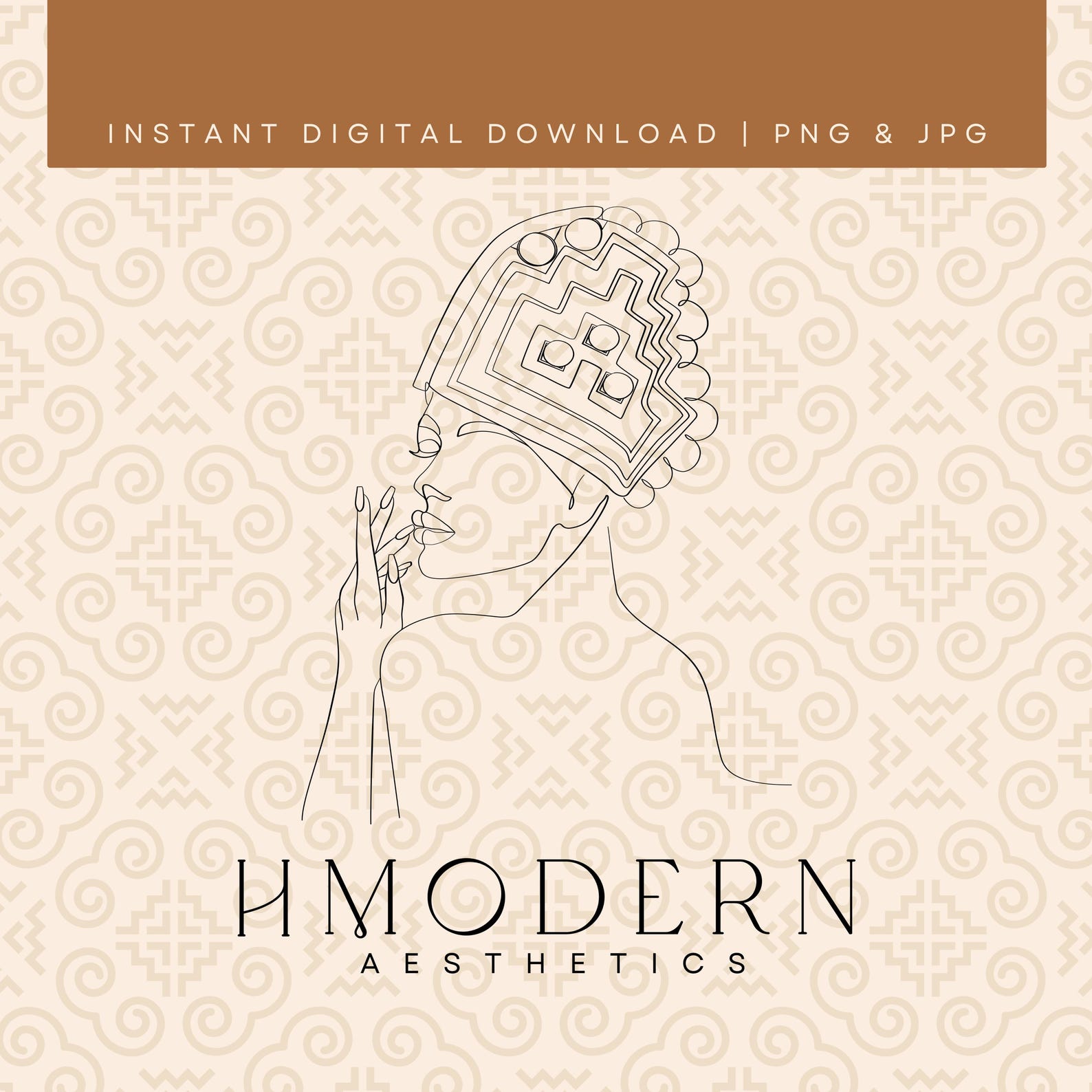 Modern Hmong Minimal Continuous Line Art | Beautiful Woman Girl ...