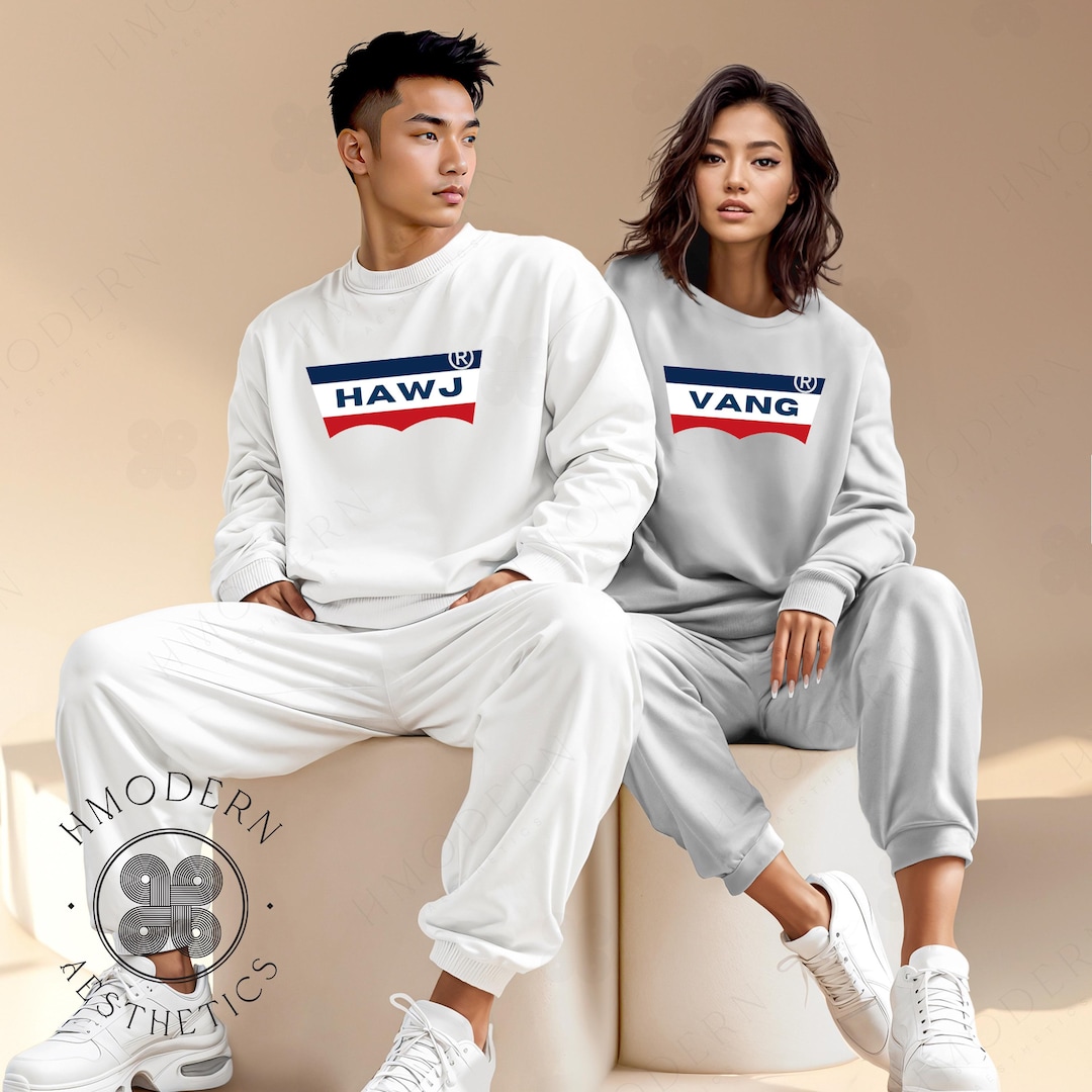 Modern Hmong Unisex Customized Sweatshirt Pullover, Minimal Hmong ...