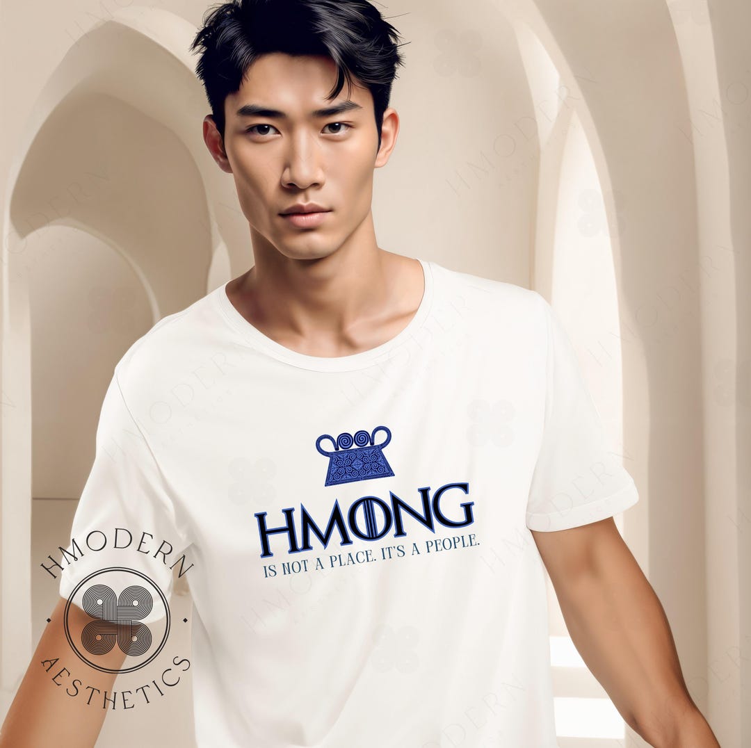 Modern Hmong Mens T-shirt, Hmong People Xauv Tee, Minimal Hmong Clothes, Hmong Graphic Designs ...