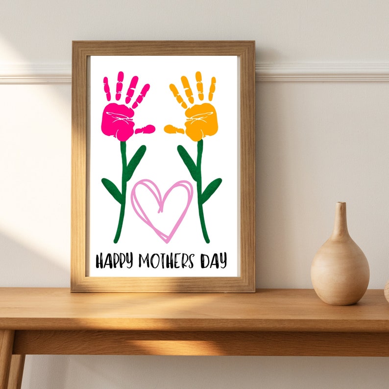 Mothers Day Gift Printable Craft Art, Under 5 Gift for Mothersday ...