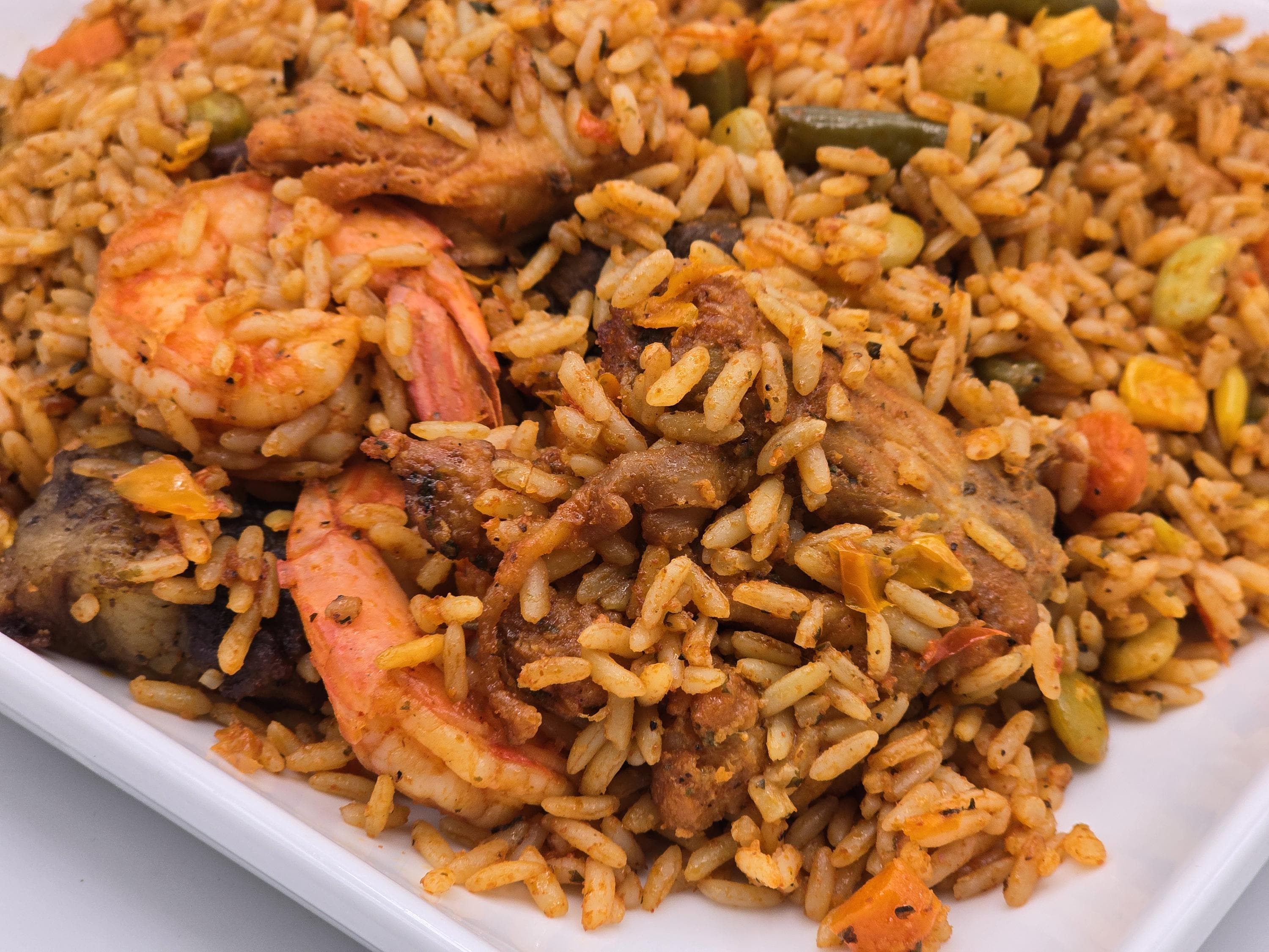 Jollof Rice | Liberian Jollof Rice | Beef, Chicken, Shrimp | West ...