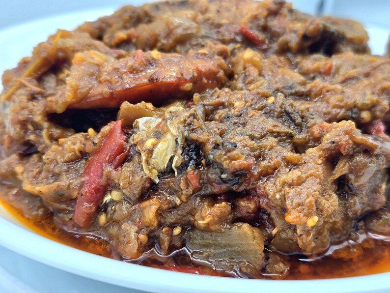 Fried Eggplant Stew | Fried Fish, Chicken, Shrimp | West African Food ...
