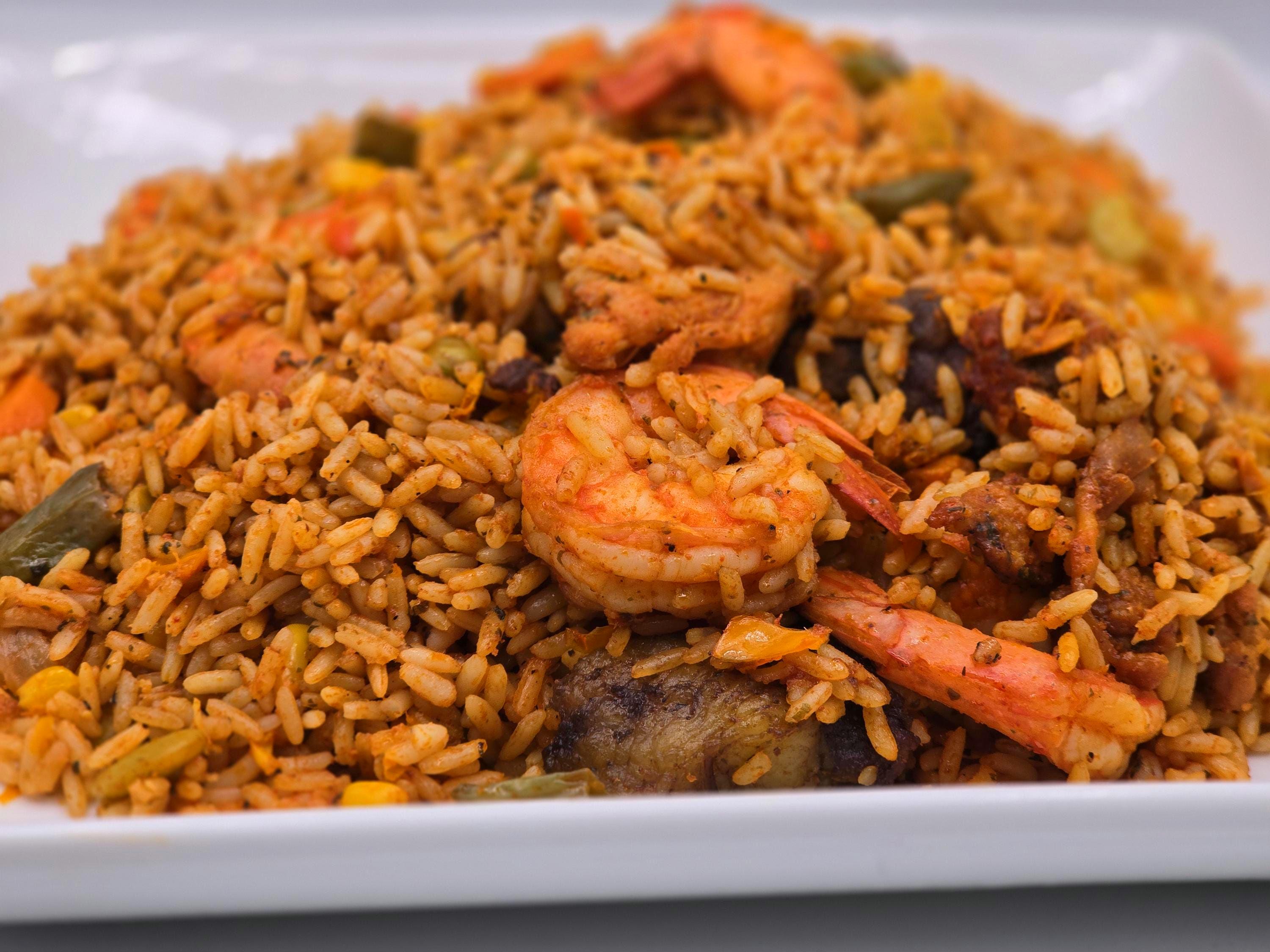 Jollof Rice (large Order -5lbs) | Liberian Jollof Rice | Beef, Chicken ...