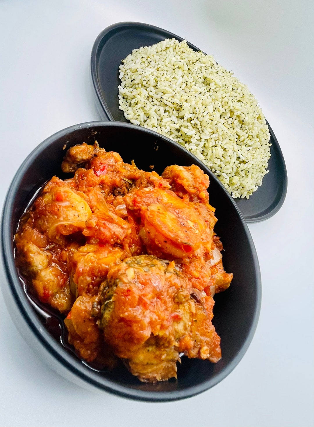 Chuck Rice and Gravy palava Sauce Liberian Food Mackerel, Chicken ...