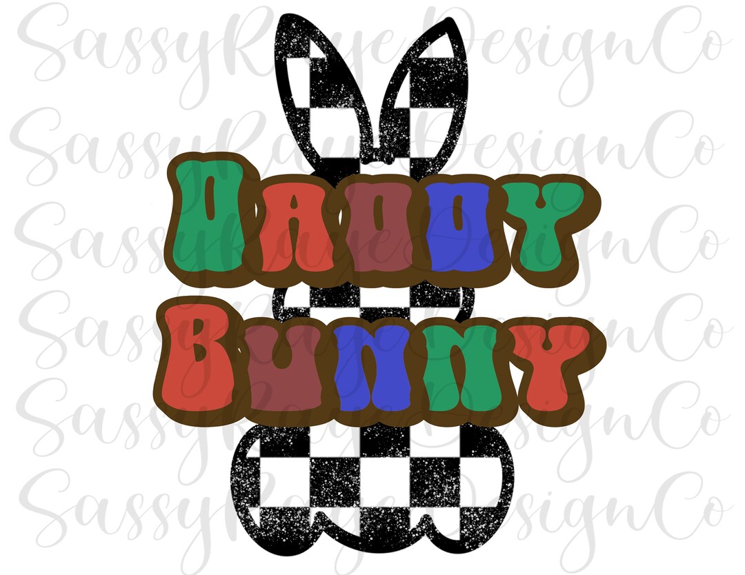 Daddy Bunny Digital PNG File - Etsy