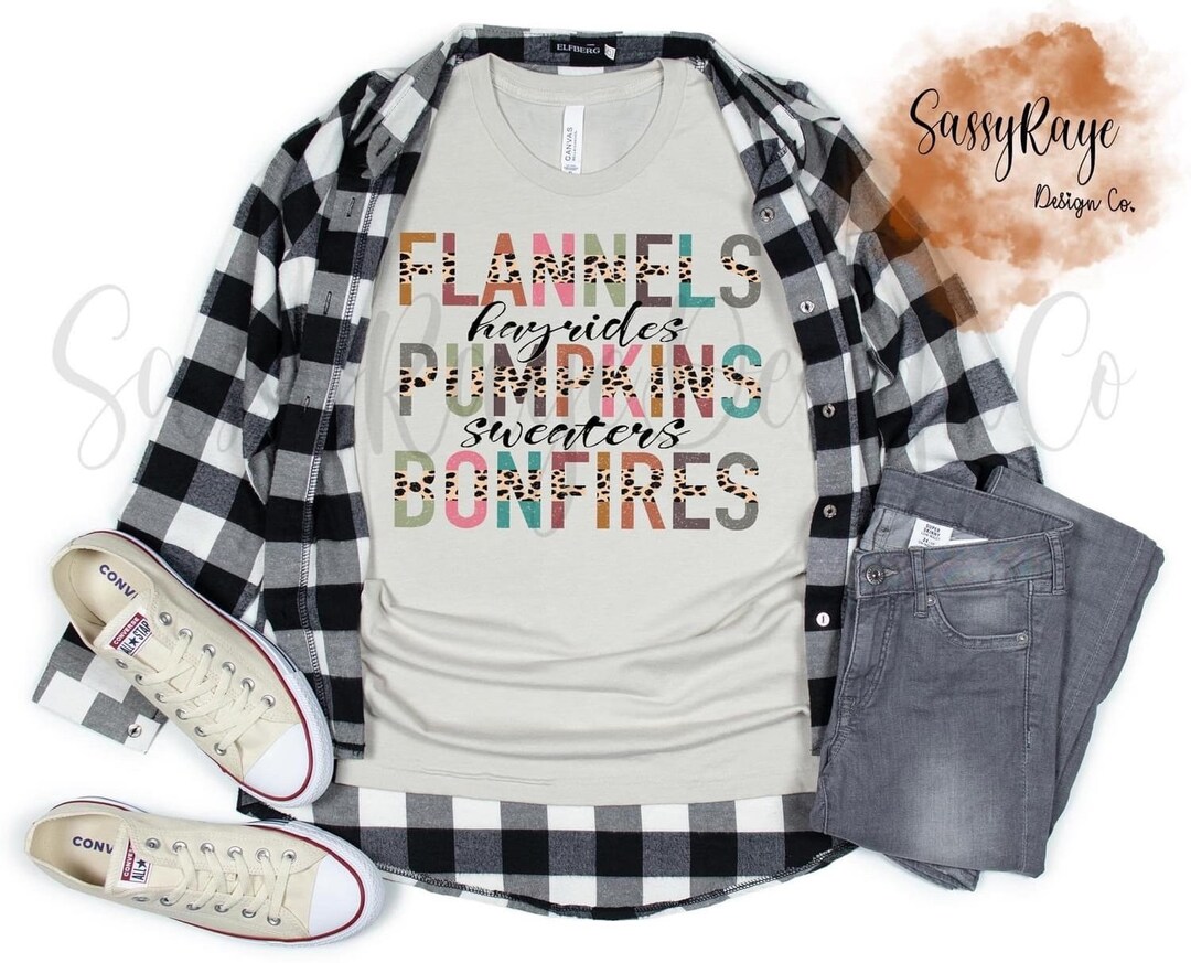 Flannels Pumpkins Bonfires PNG, Fall PNG, Autumn Png, Digital Png for ...