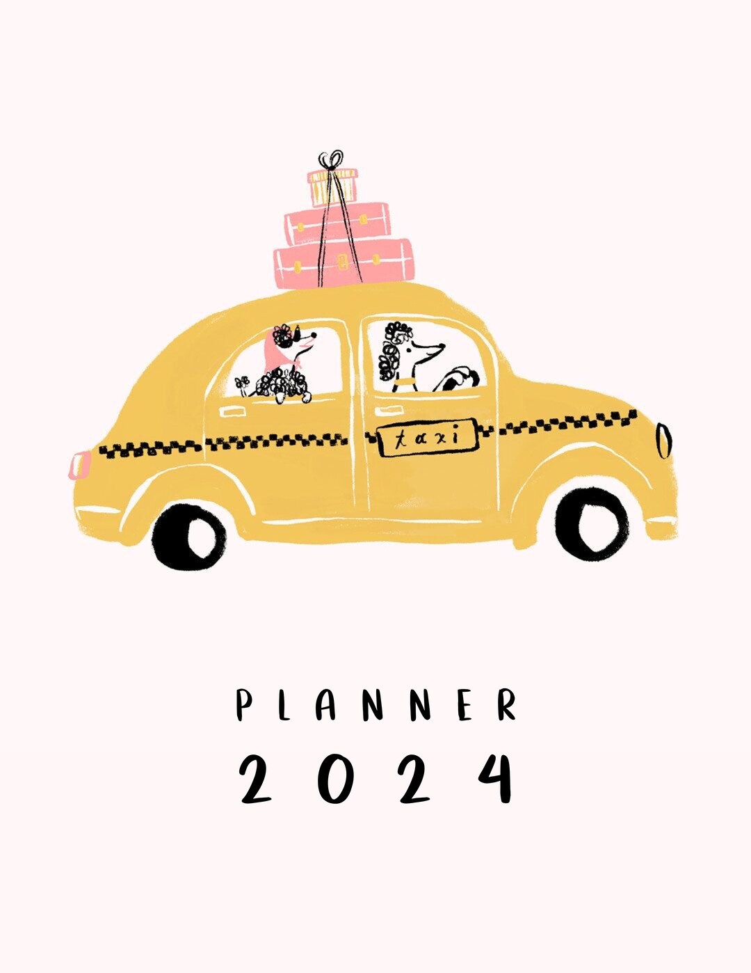 Preppy 2024 Planner Preppy Office Supplies Hardcover Undated Planner - Etsy