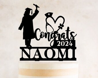 Personalized Nurse Graduation Topper, Graduation 2022, Medical School ...