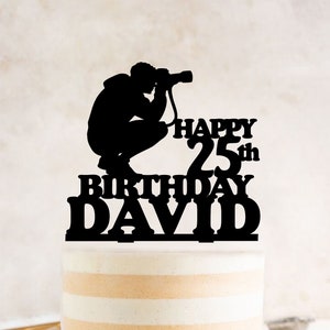 Photographer Cake Topper, Photographer Birthday Cake Topper ...