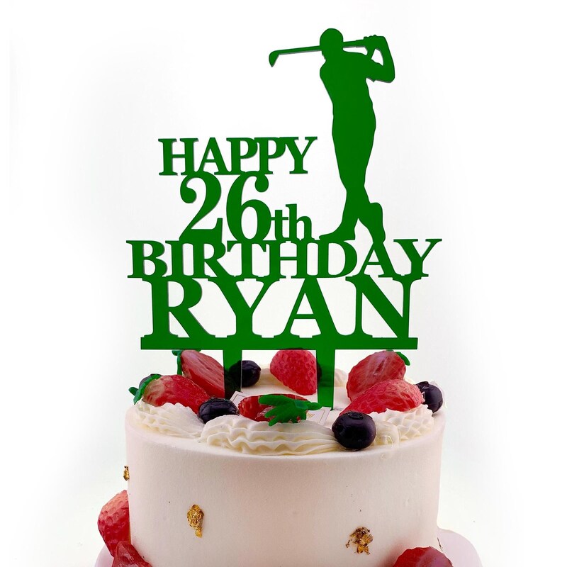 Golf Cake Topper - Etsy