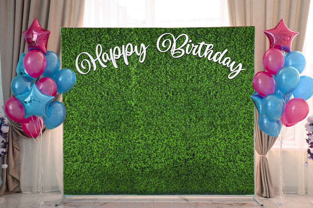 Faux Grass Wall Backdrop: Green Plant Panel, Baby Shower Decor - Etsy