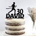Male Runner Birthday Cake Topper, Custom Running Man Cake Topper ...