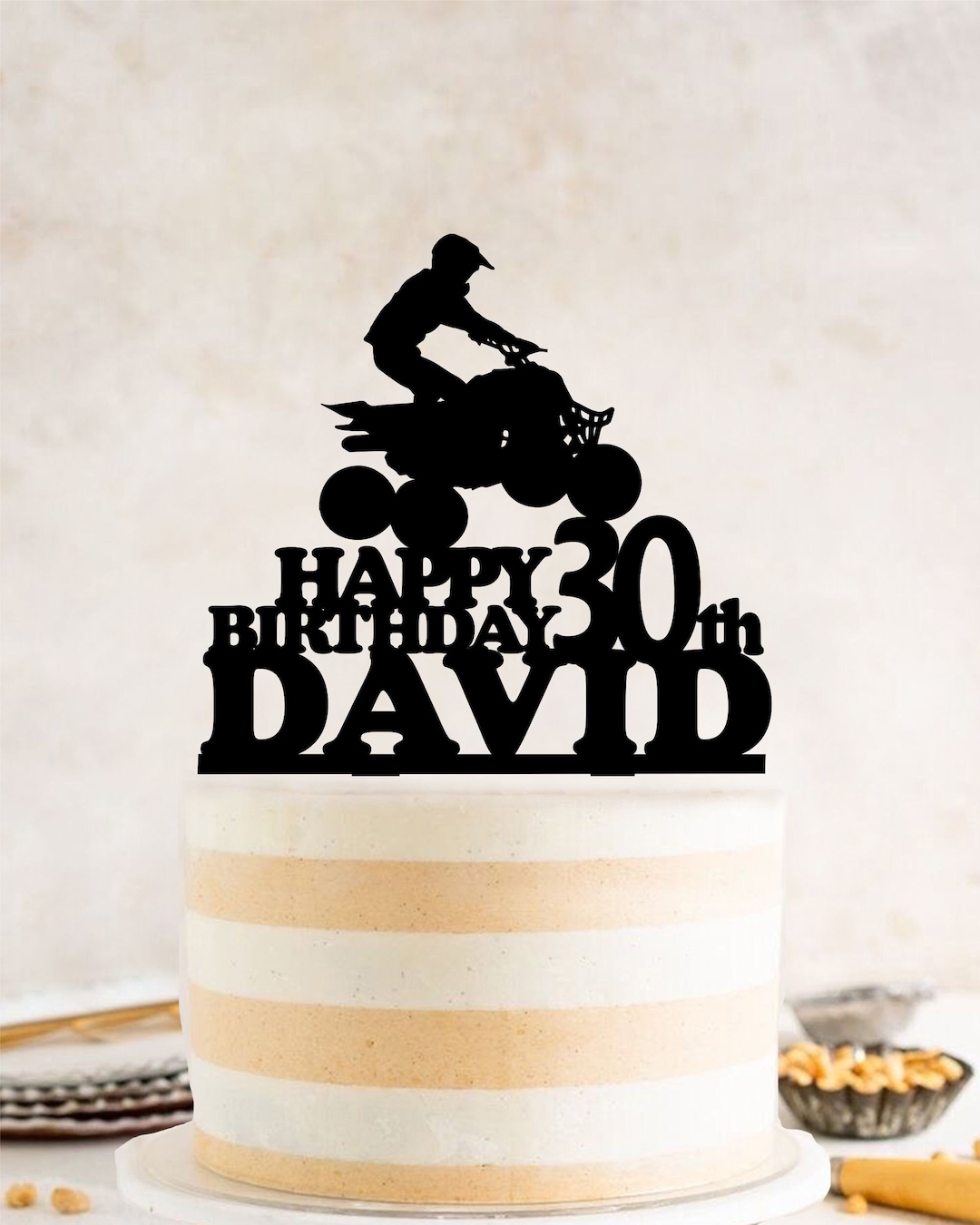 ATV Cake Topper, Four Wheeler Birthday Cake Topper, Quad Cake Topper ...