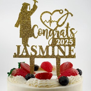 Medical Graduation Cake Topper, Medical School Graduation Party Decor ...
