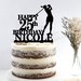 Female Golfer Cake Topper, Golfing Birthday Cake Topper, Golf Player ...