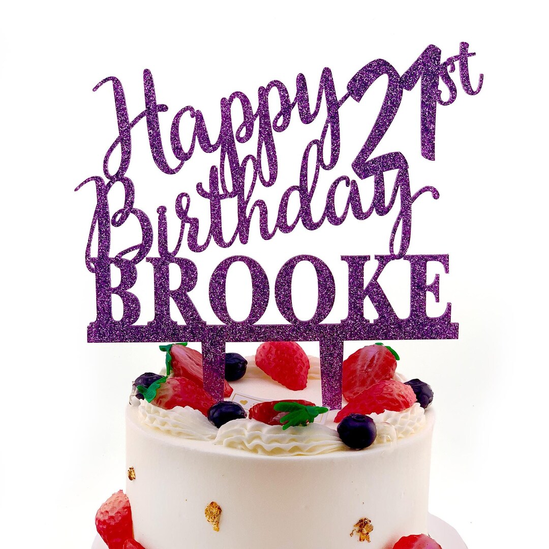 Birthday Cake Topper, Happy Birthday Wishes Cake Topper - Etsy