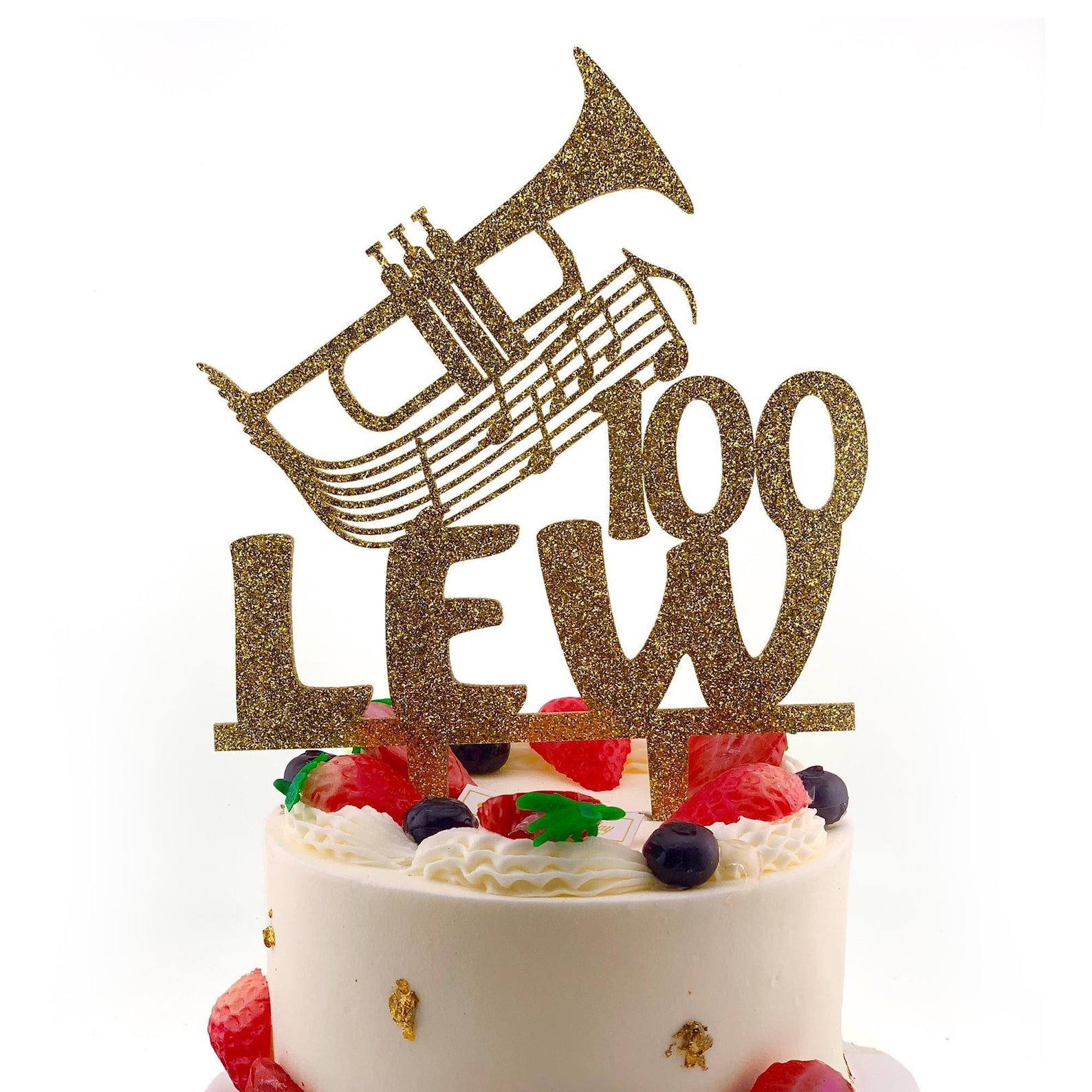 Custom Trumpet Cake Topper: Personalized Musician Birthday Party Decor ...