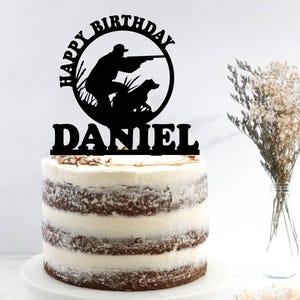 Hunter Birthday Cake Topper, Hunting Cake Topper, Hunter Cake Topper ...
