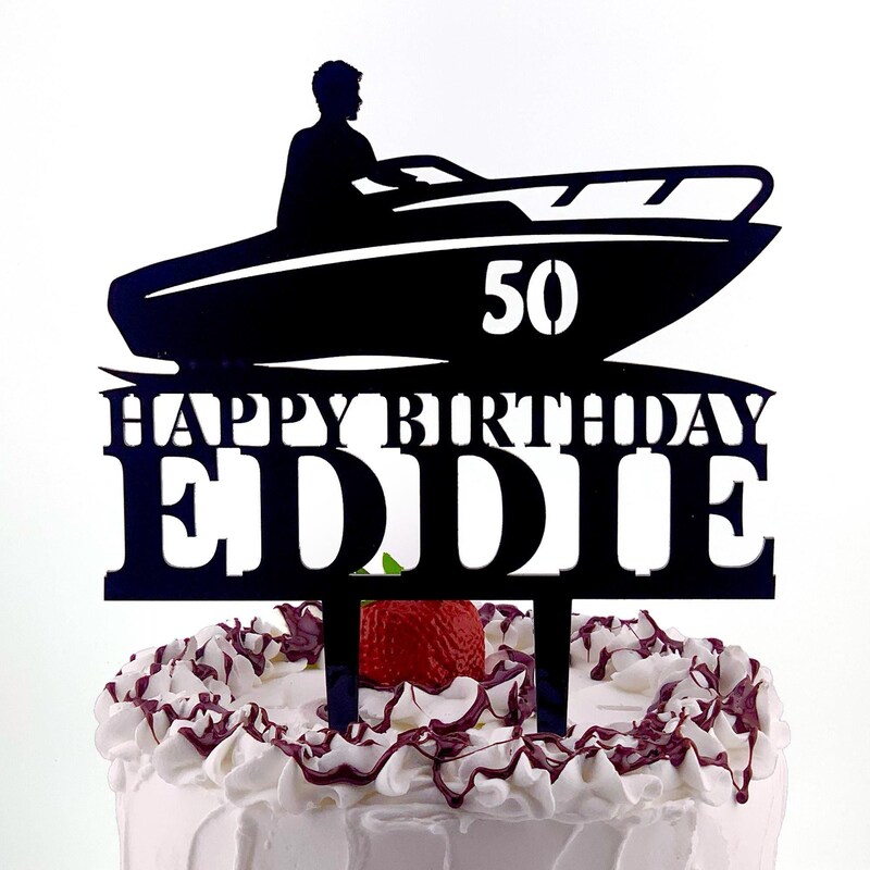Boat Cake Topper - Etsy UK