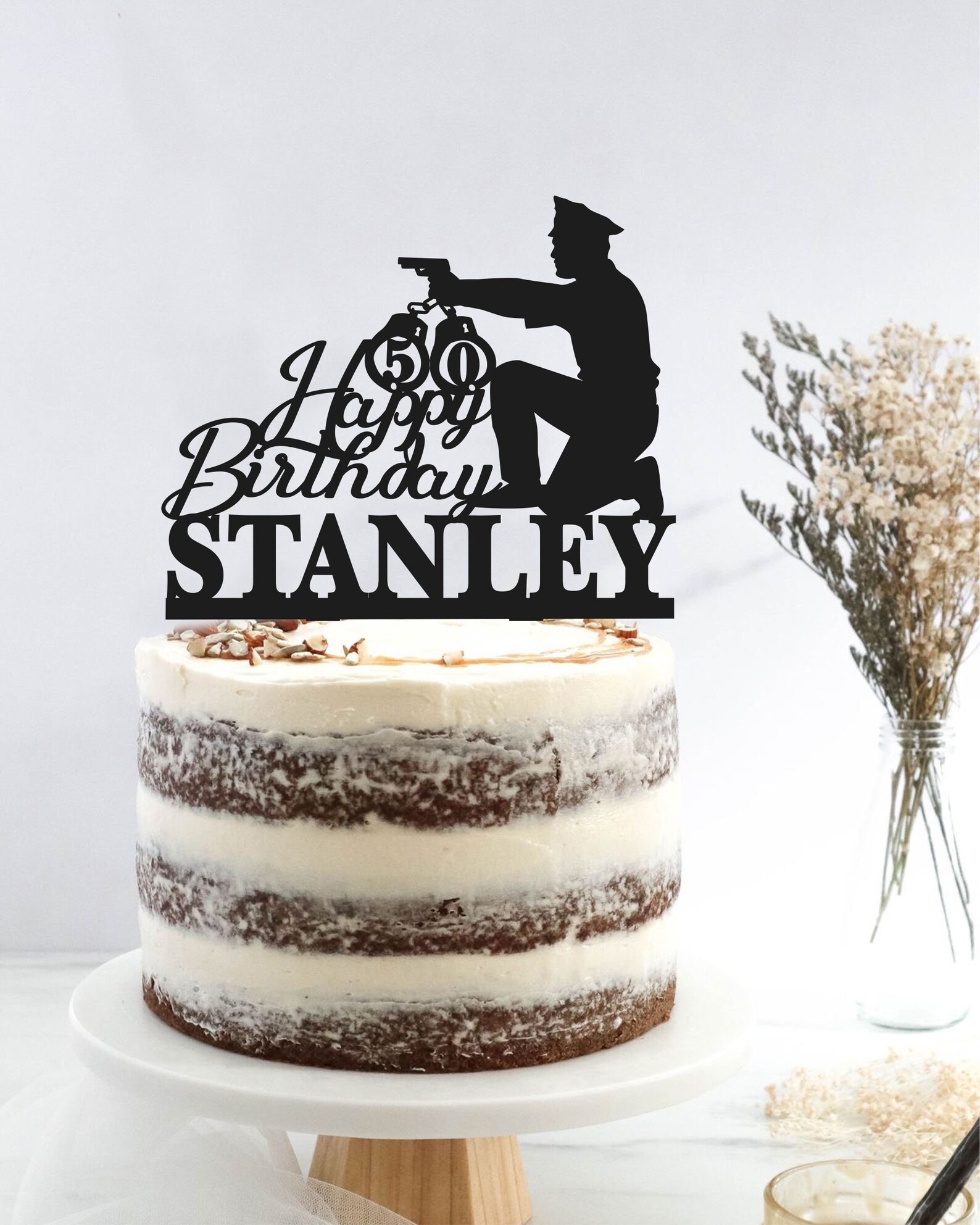 Police Officer Birthday, Policeman Cake Topper, Police Officer Theme ...