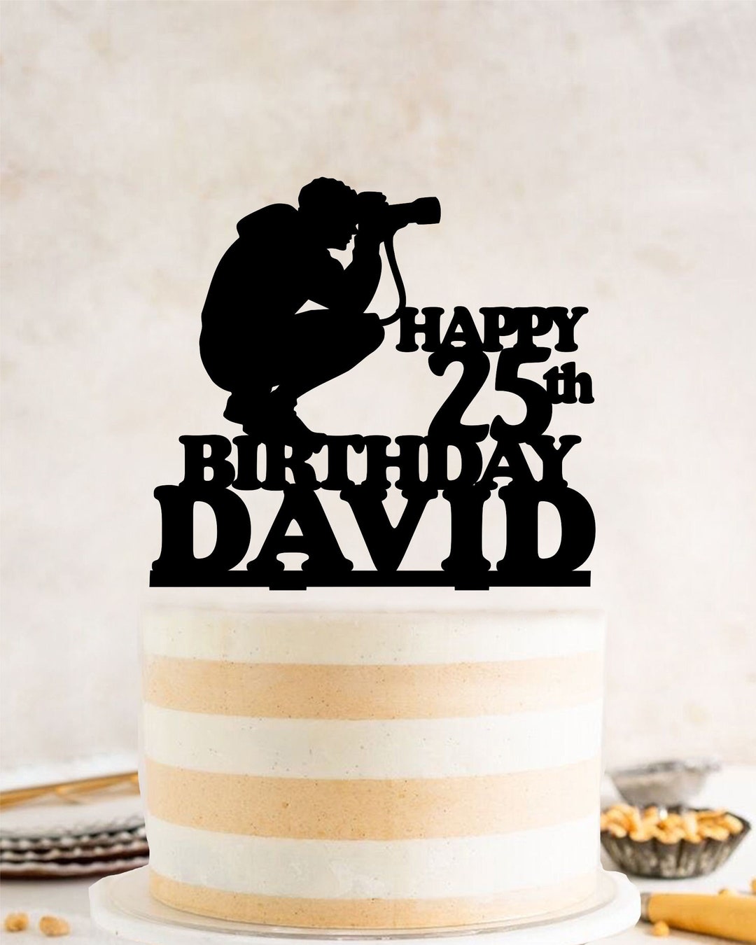 Photographer Cake Topper, Photographer Birthday Cake Topper ...