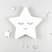White Star Nursery Night Light: Wooden LED Baby Decor - Etsy