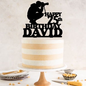 Photographer Cake Topper, Photographer Birthday Cake Topper ...