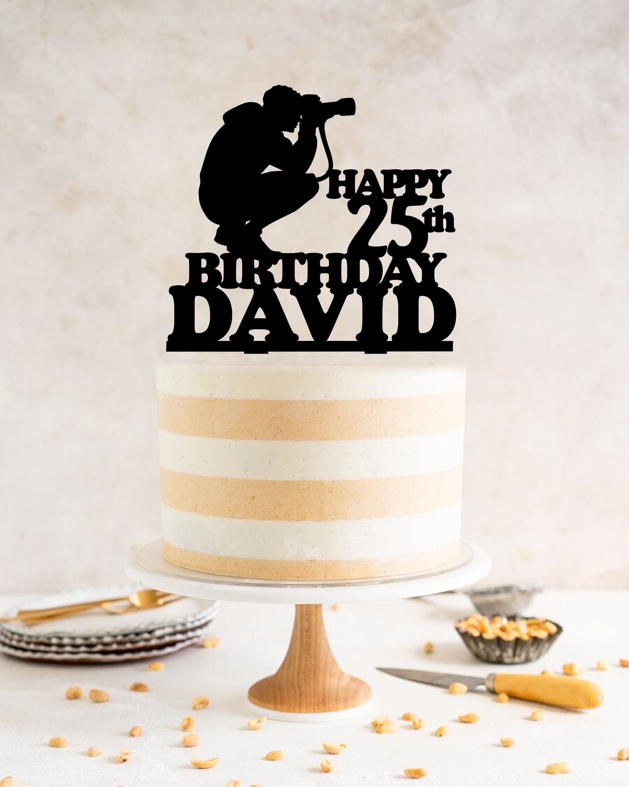 Photographer Cake Topper, Photographer Birthday Cake Topper ...