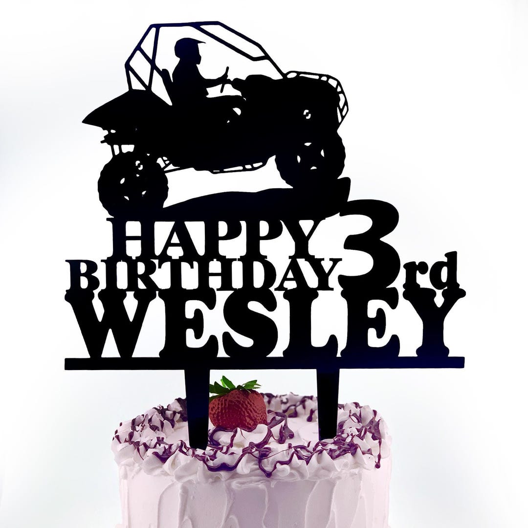 Dune Buggy Cake Topper, All Terrain Vehicle Topper, Birthday Cake ...