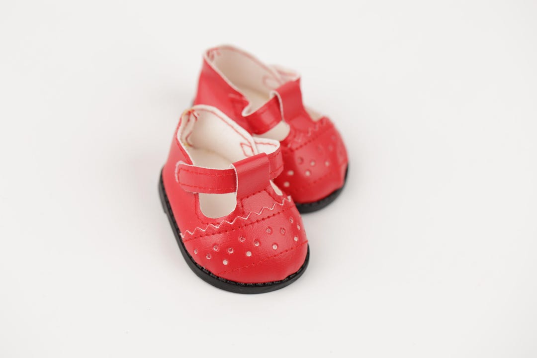 Red Doll Shoes: Fits Miniland, Minikane & Paola Reina 13-15" Dolls - Etsy