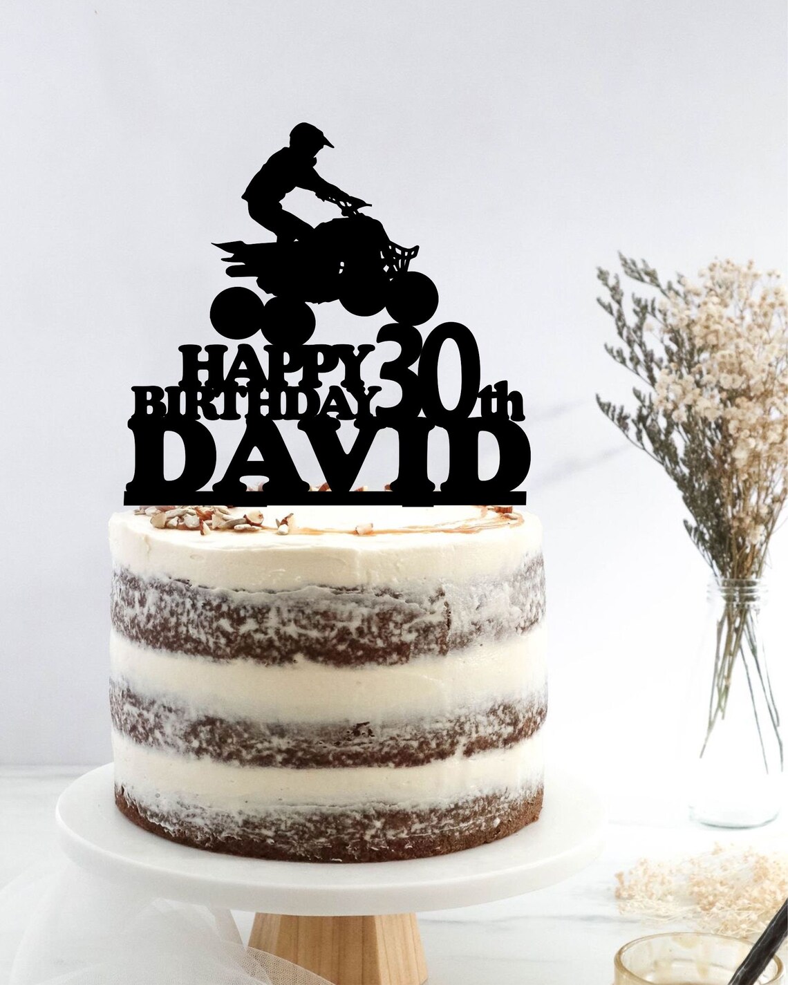 ATV Cake Topper, Four Wheeler Birthday Cake Topper, Quad Cake Topper ...