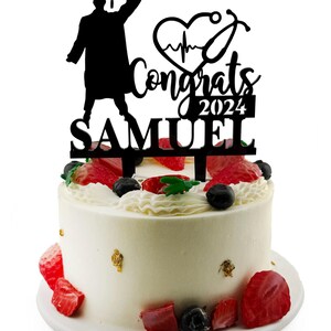 Medical Graduation Cake Topper, Medical School Graduation Party Decor ...