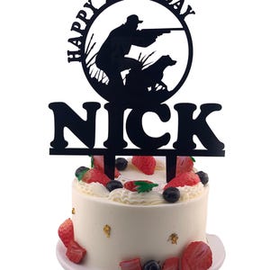 Hunter Birthday Cake Topper, Hunting Cake Topper, Hunter Cake Topper ...