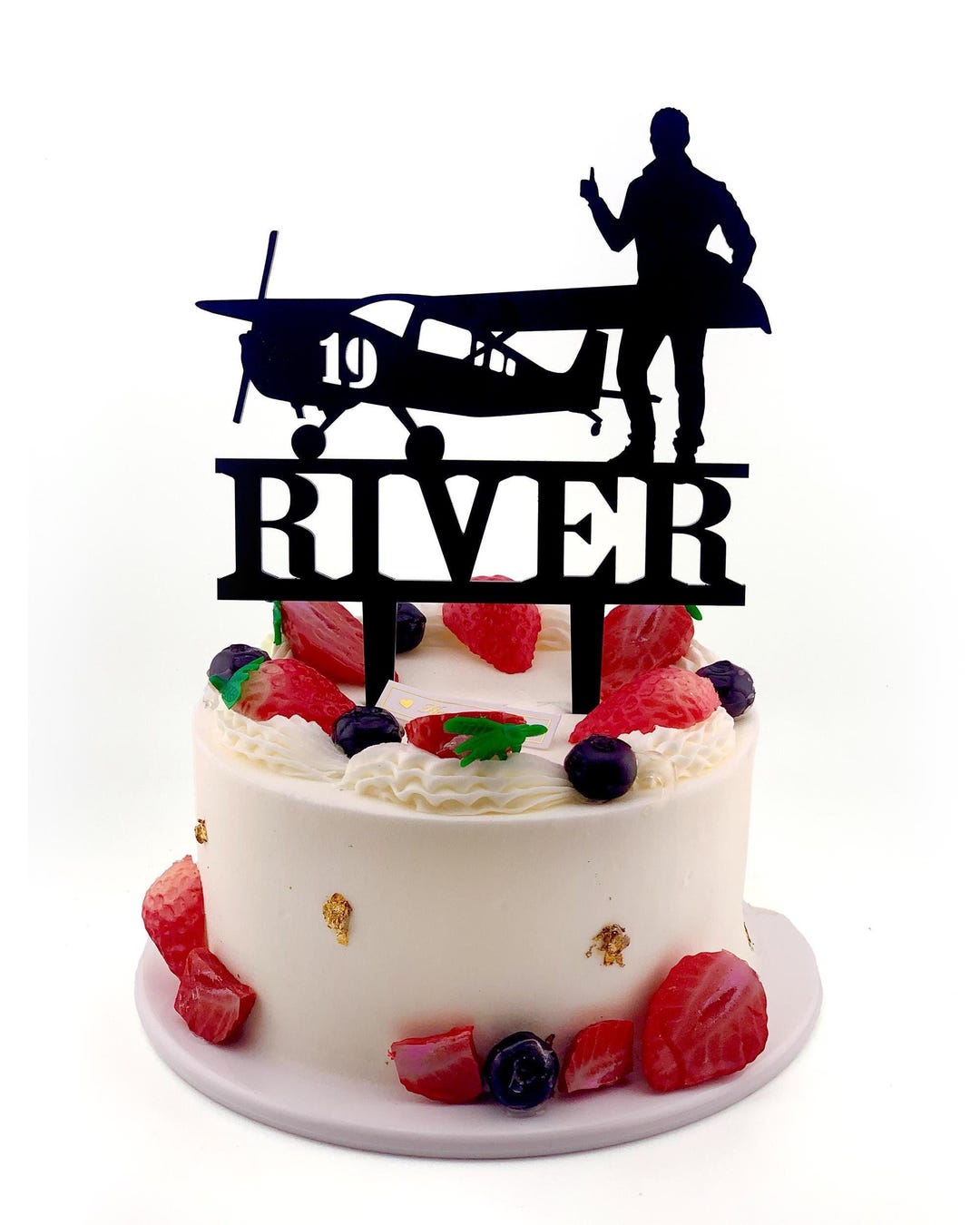 Pilot Birthday Cake Topper, Plane Cake Topper, Aviation Party, Plane ...